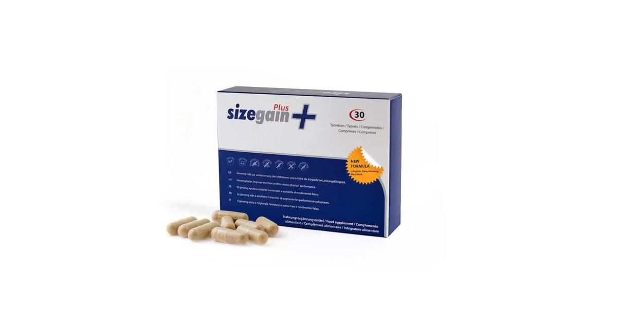 SIZE GAIN PLUS - pénisznövelő tabletta